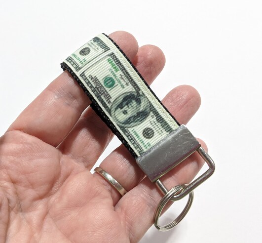 Cash Money Mini Keychain, 1 Inch Wide and about 3" Long, Customizable ...