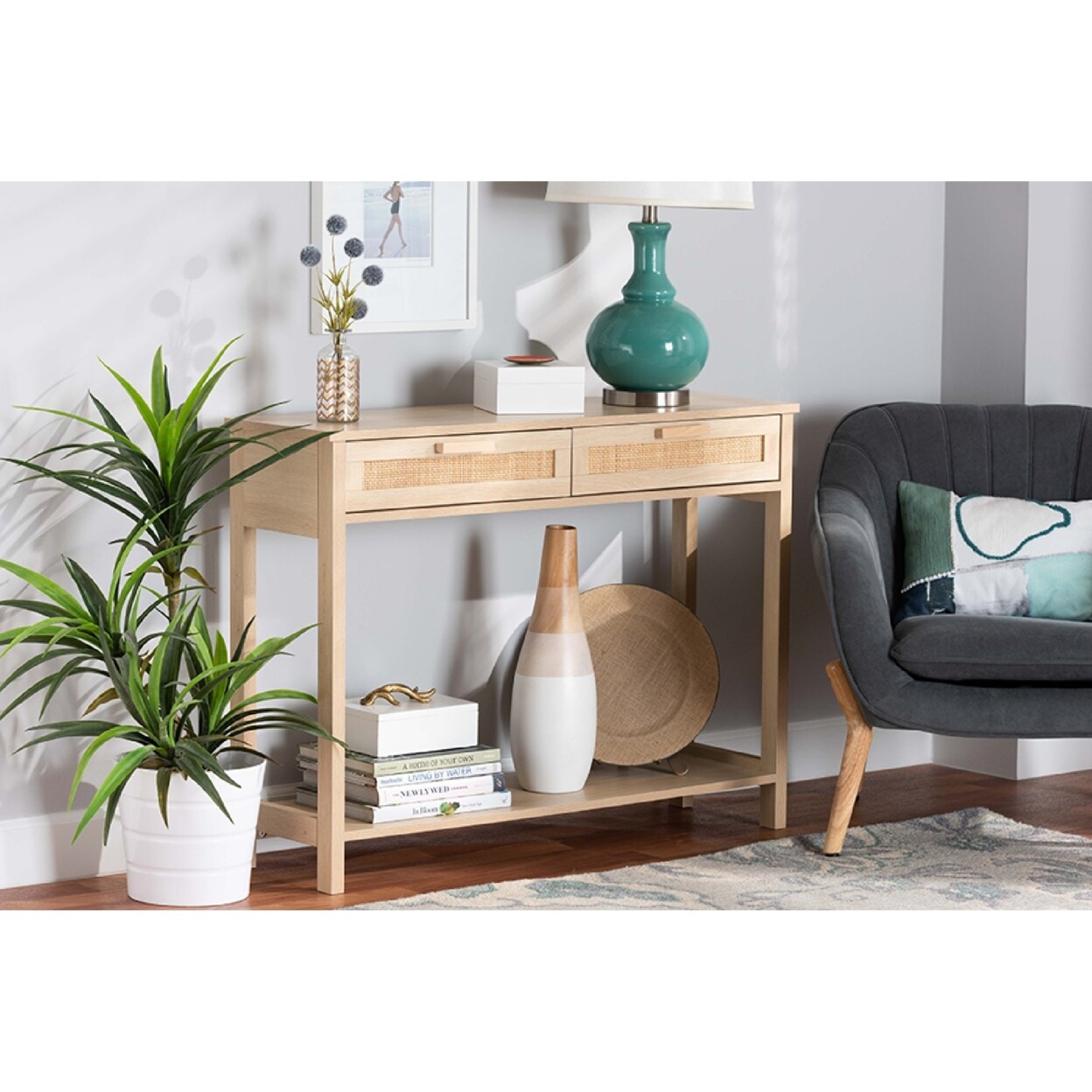 Baxton studio console table store
