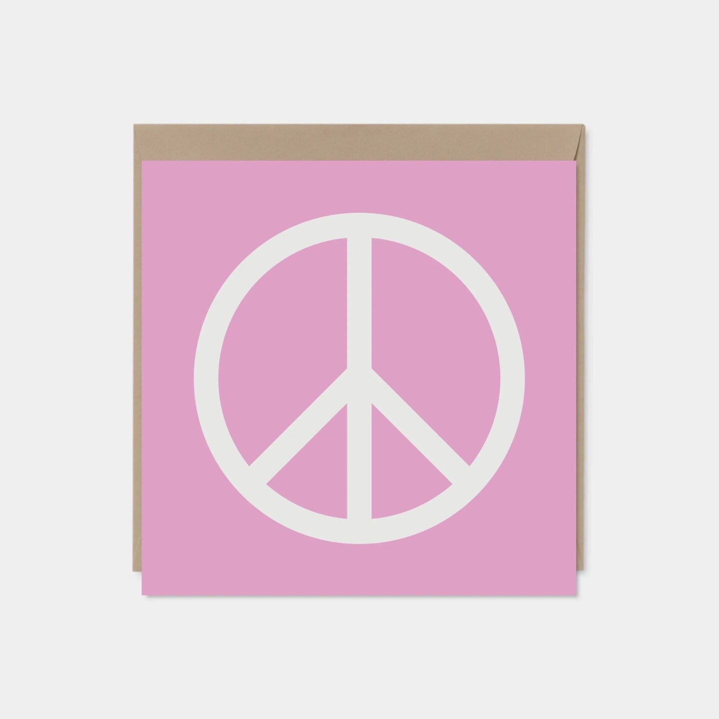 Pink Peace Sign Card, Square Peace Card, | Michaels