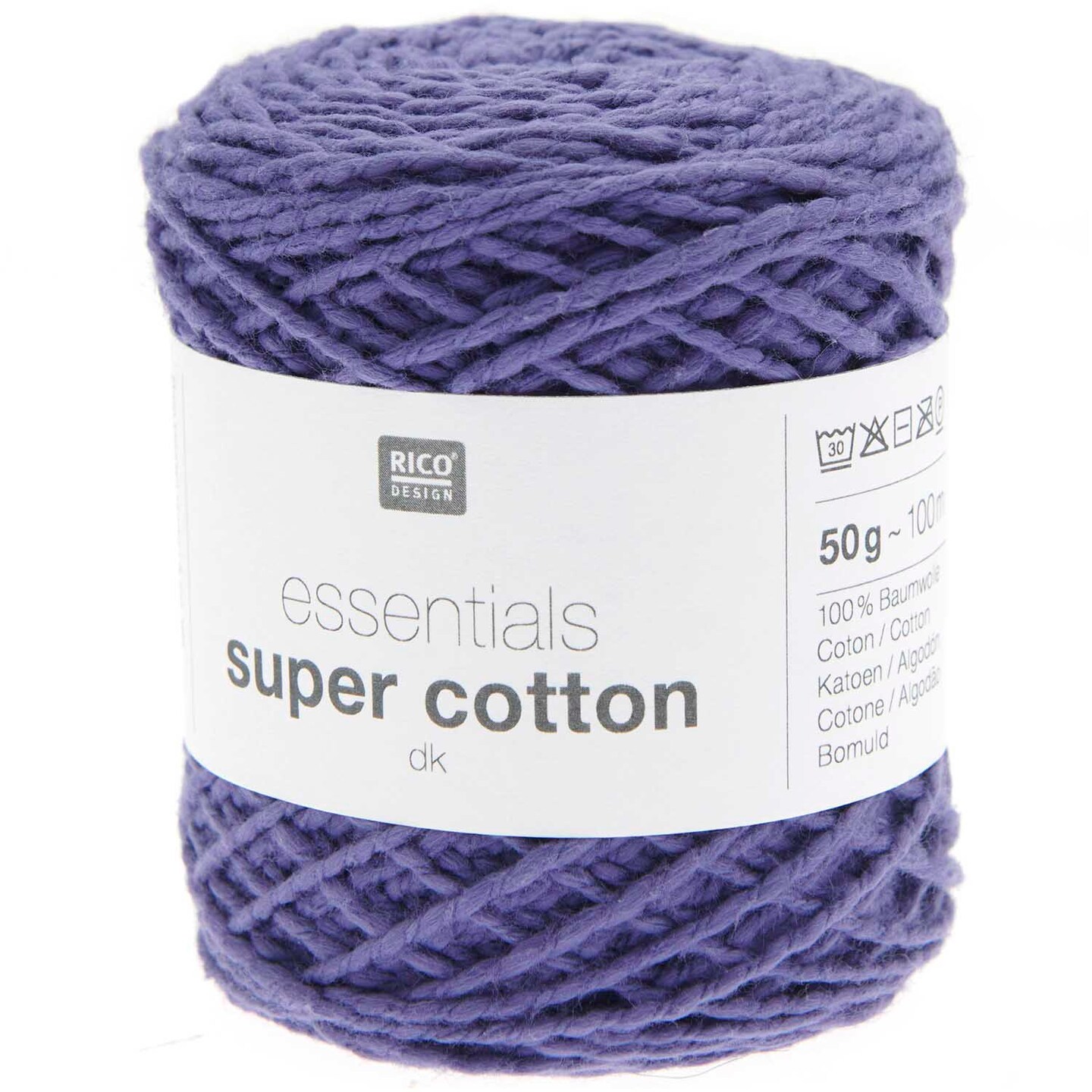 Rico Essentials Super Cotton DK - 100% Cotton - #018 Royal Blue | Michaels