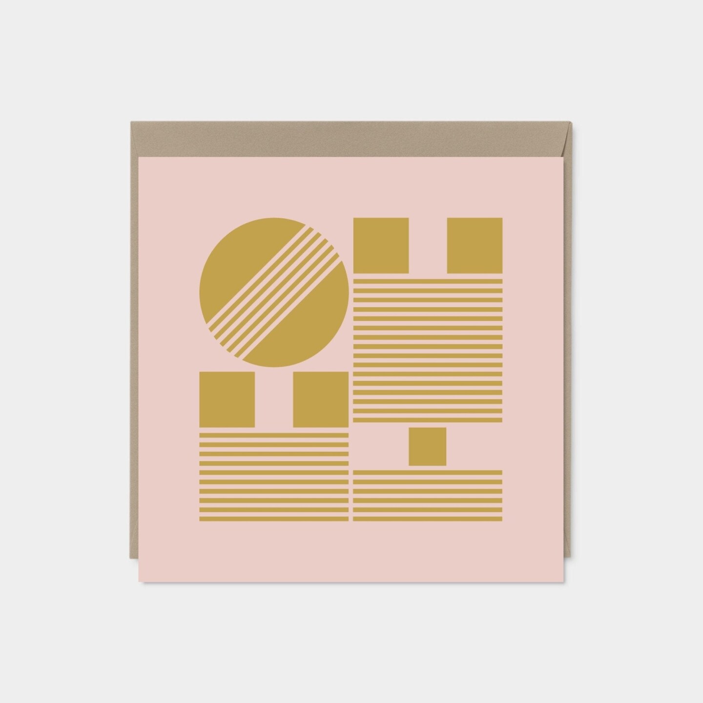 Oh Hi! Modern Geo Typography Card, | Michaels