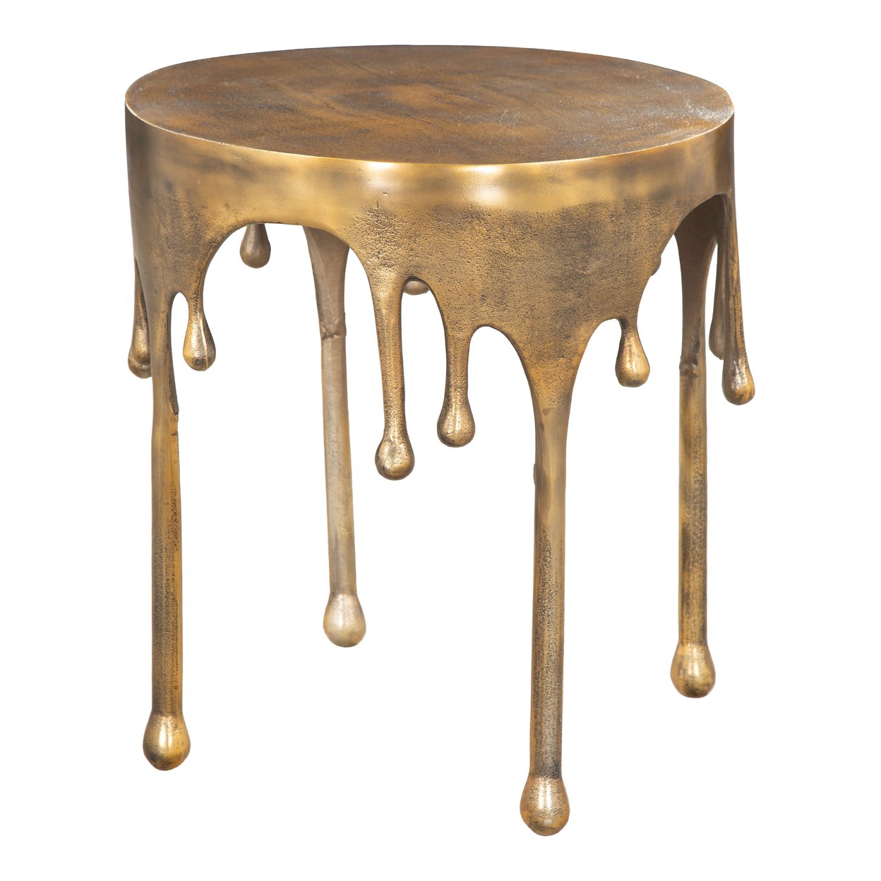 Drip Side Table Antique Brass Contemporary Steel Frame Elegant | Michaels
