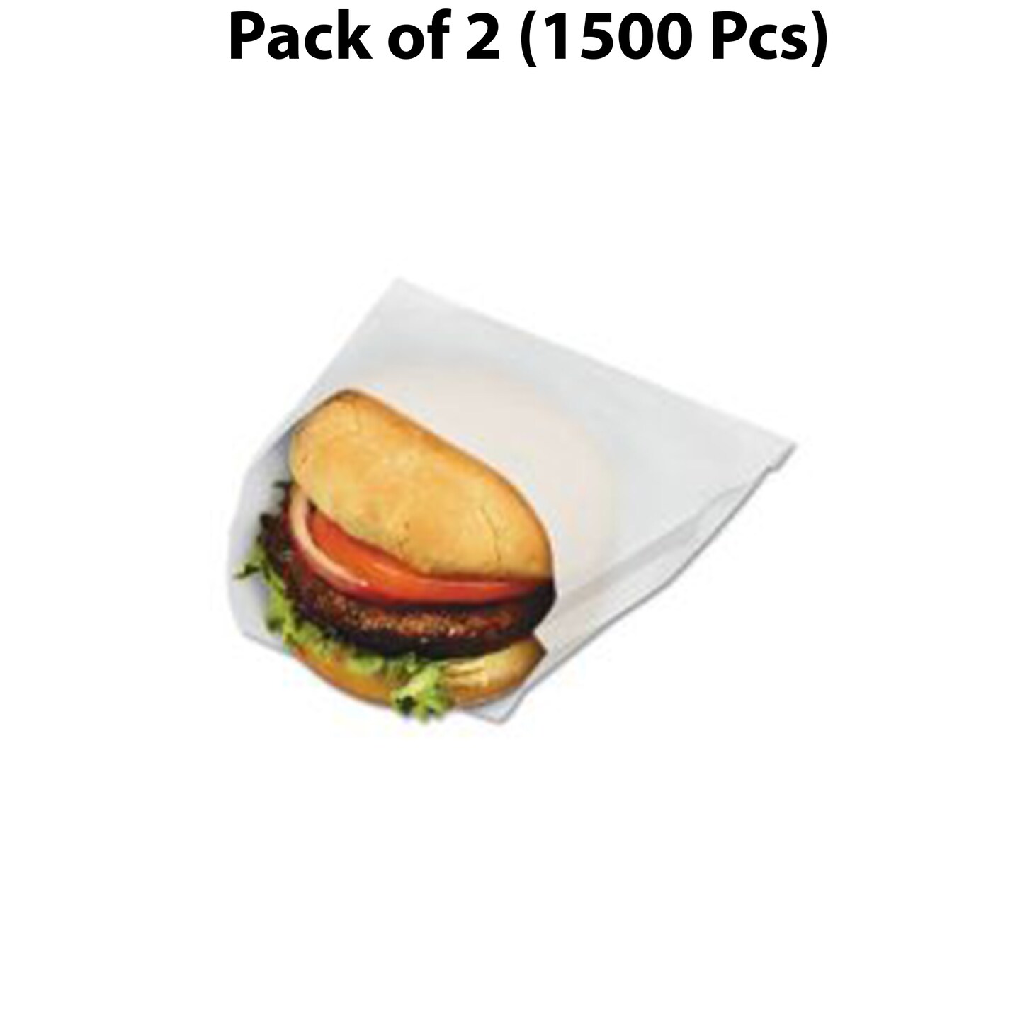 White Grease Resistant Sandwich Bags - 6x7.5x6.5 | Food packaging with ...