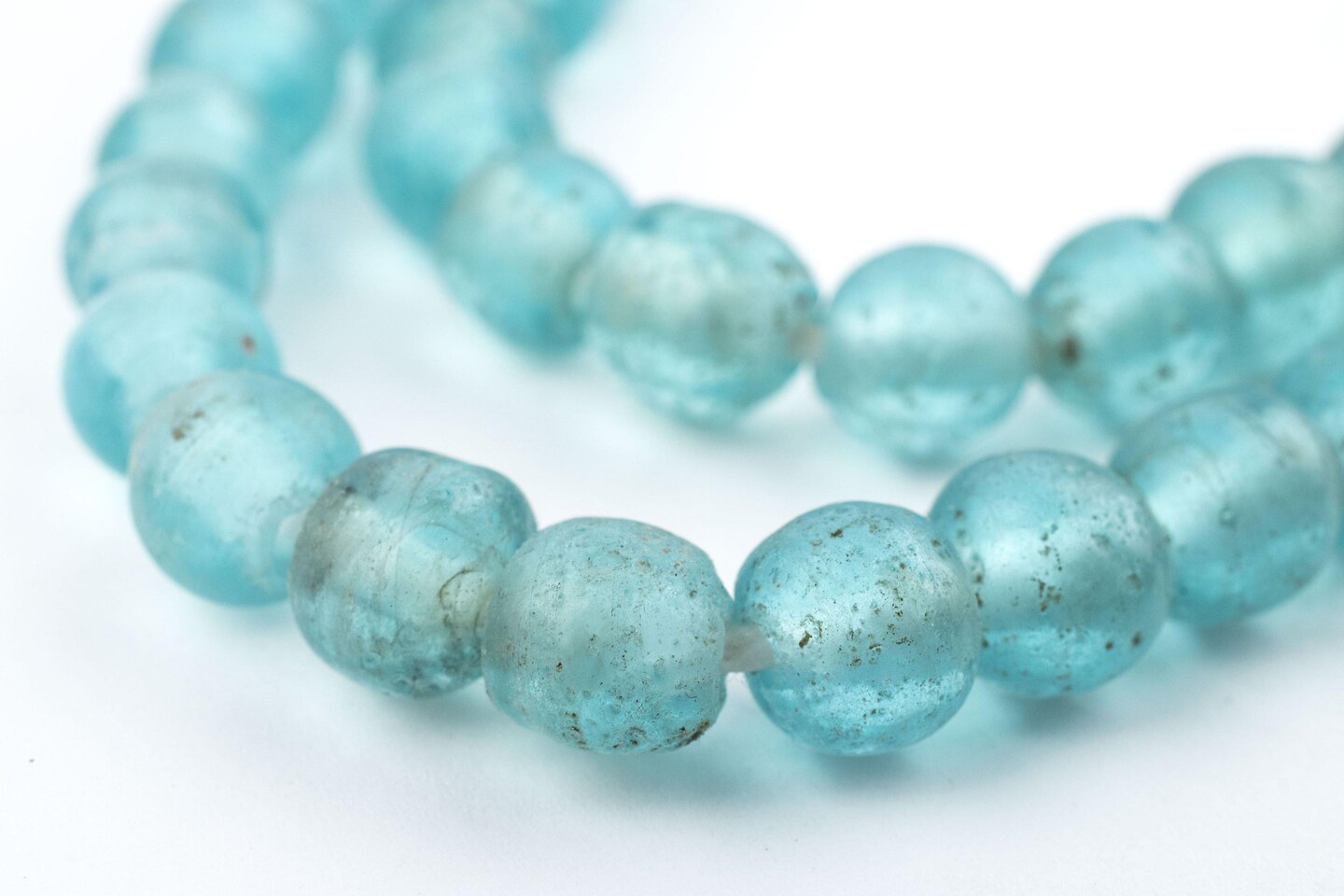 The Bead Chest Ancient-Style Java Glass Beads, Round Indonesian ...