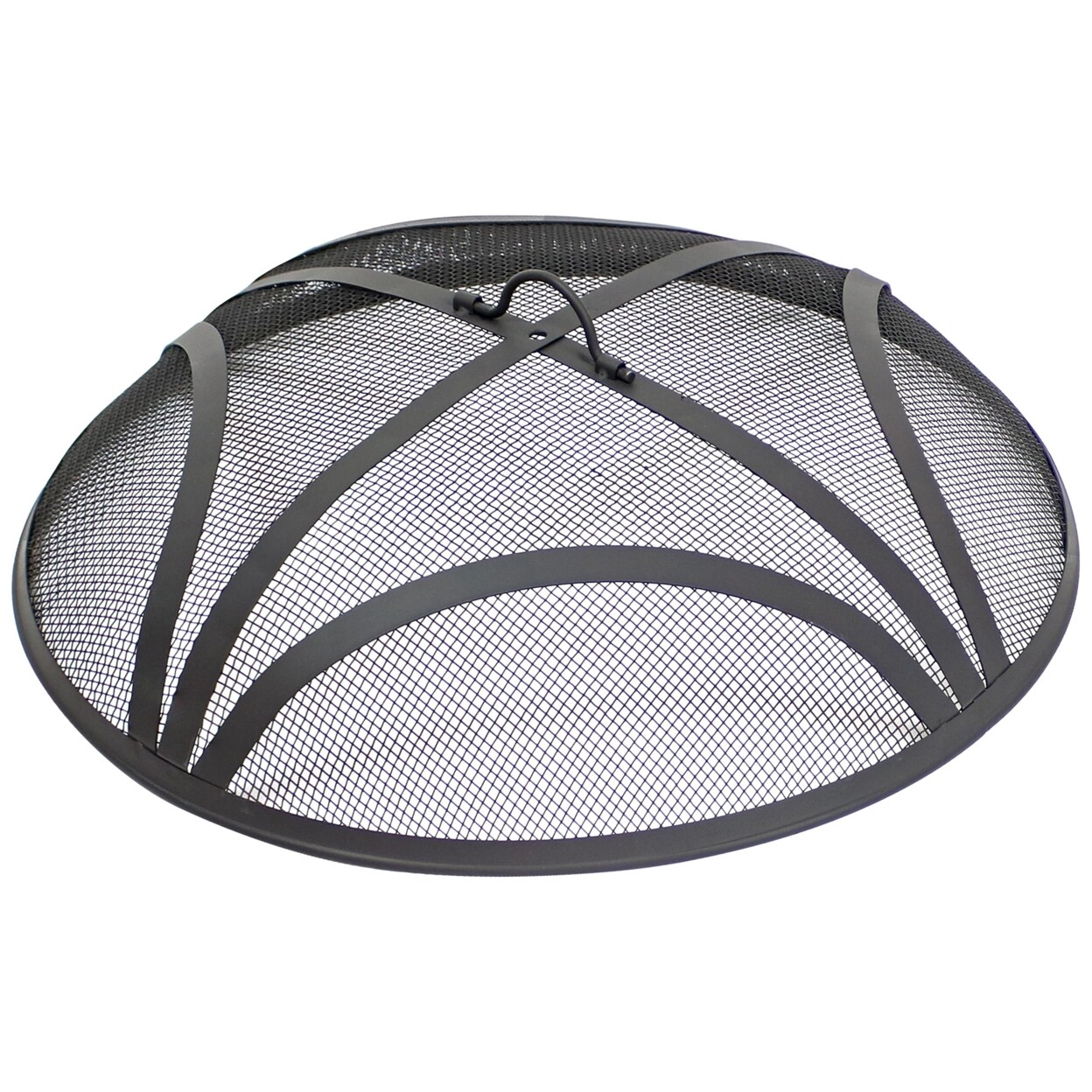 Sunnydaze 22 in Reinforced Steel Mesh Round Fire Pit Spark Screen ...
