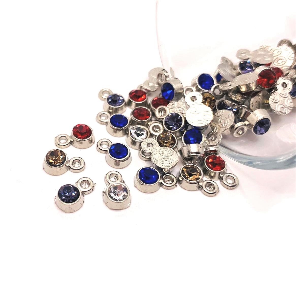 20 or 50 Pieces: Mixed Color Small Rhinestone Charms | Michaels