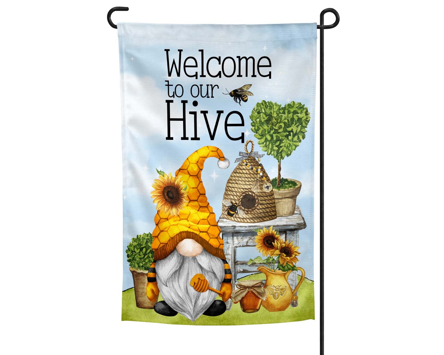 Welcome to Our Hive Gnome Garden Flag | MakerPlace by Michaels