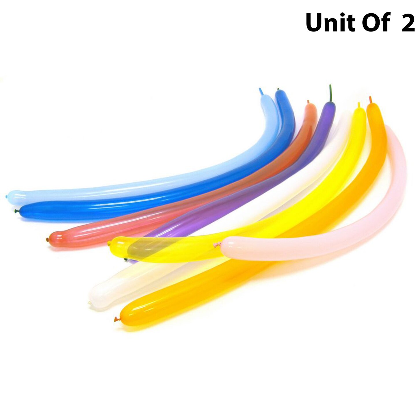 Deluxe Assorted Solid Color Sculpture Balloons - 60 Inch - 100 pieces ...