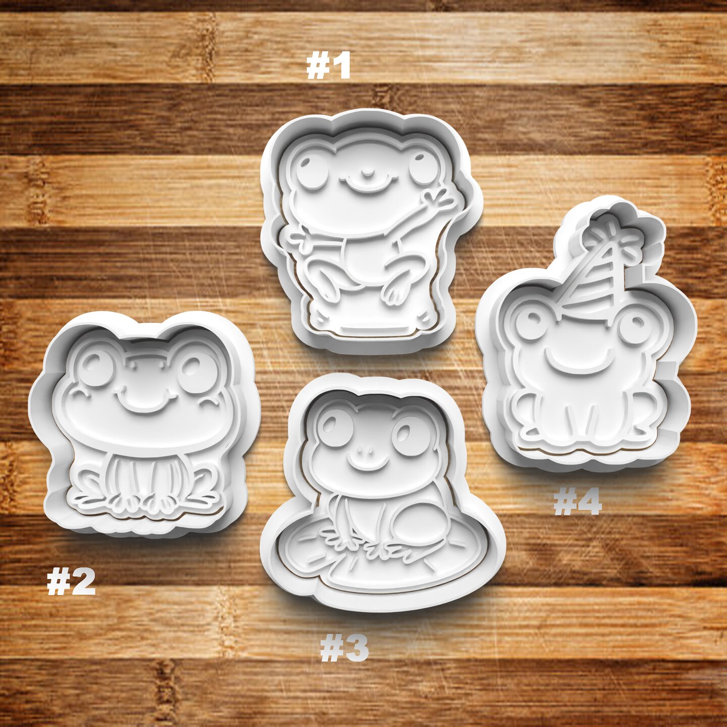 Frog Cookie Cutter | Cookie Stamp | Cookie Embosser | Cookie Fondant | Clay Stamp | Clay Earring ...
