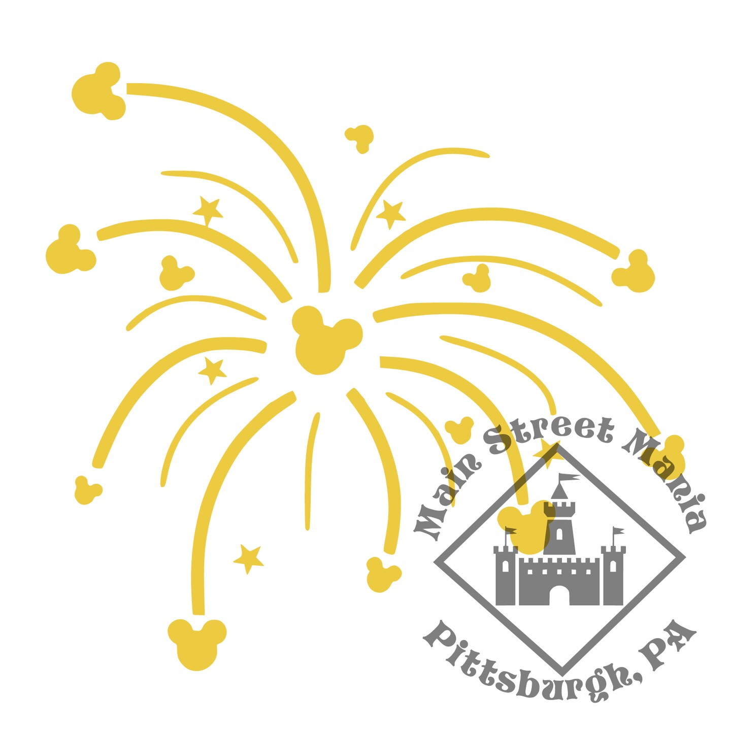 Mickey Fireworks Decal Sticker | MakerPlace by Michaels