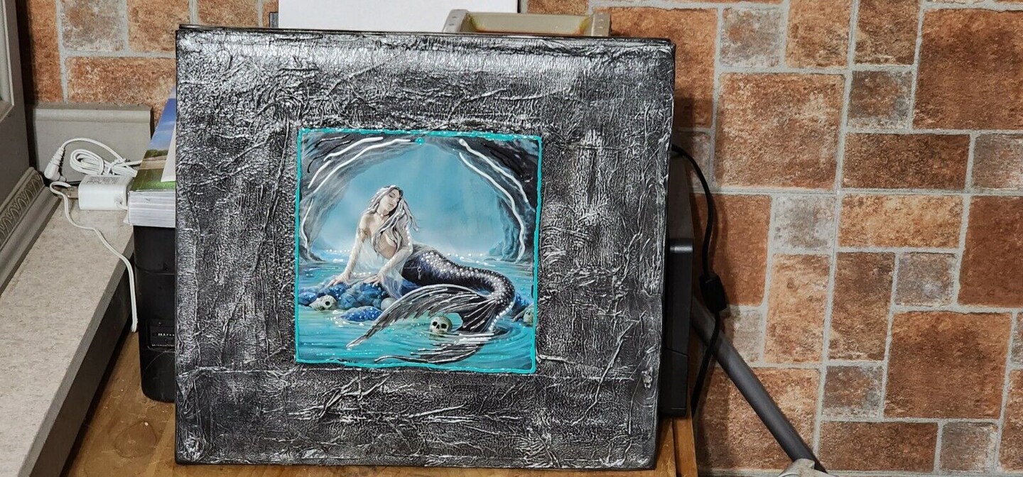 Mermaid Photo Album Hand decorated Decoupage Wiccan Pagan Witch ...