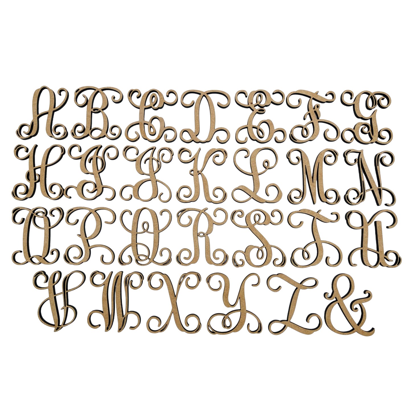 Small Vine Monogram Font | Monogram Style Letters | Cute Letters | Wood ...