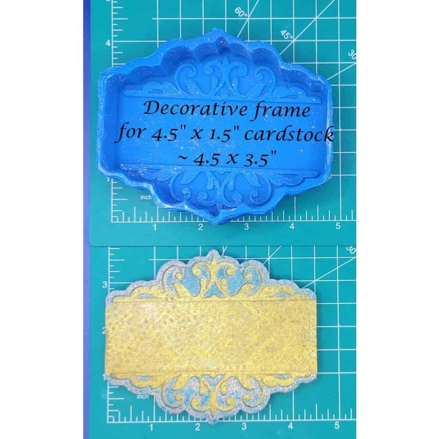 frame for rectangle cardstock silicone freshie mold | Michaels