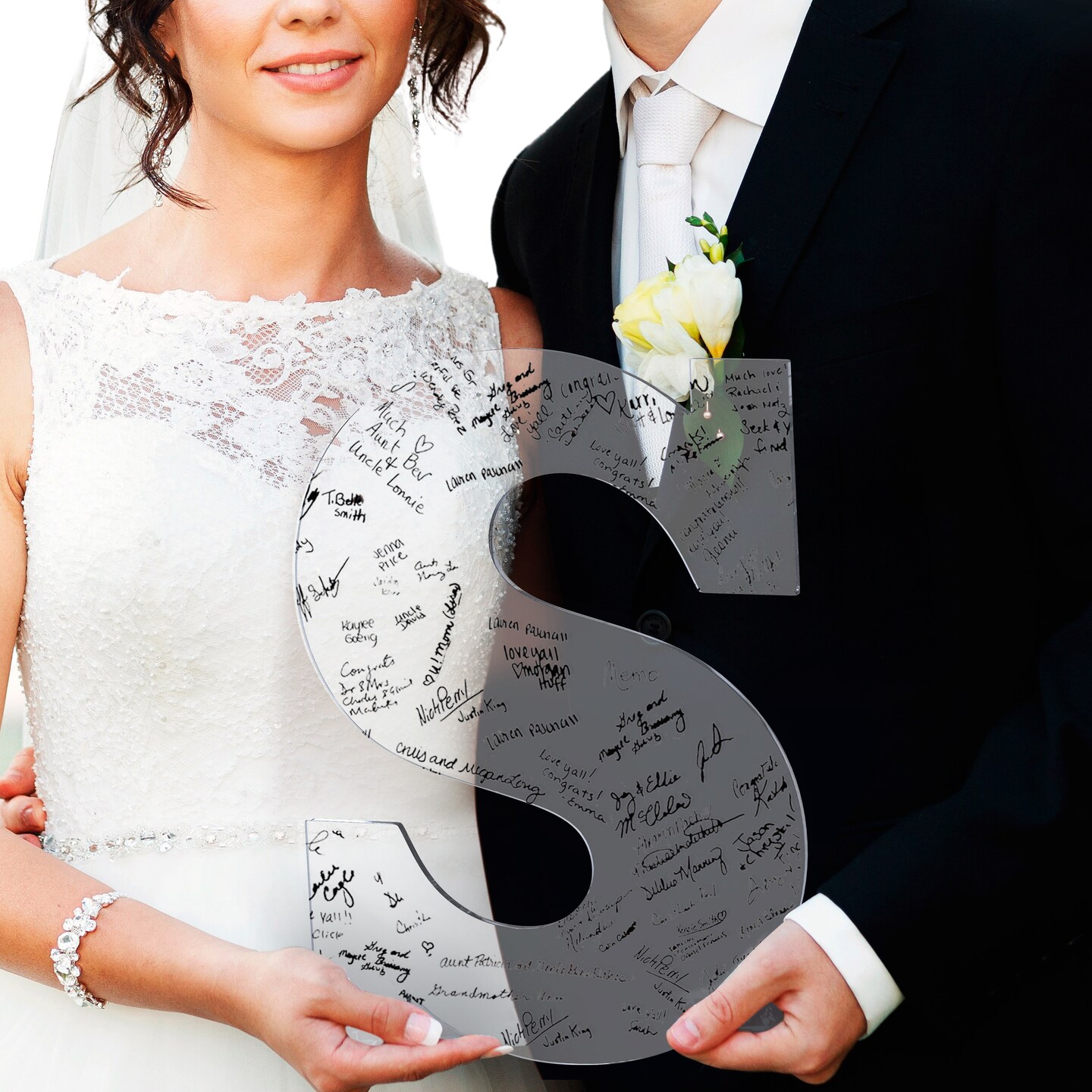 7Penn Big Letters for Guest Book Signing - 22 Inch Acrylic Marquee ...