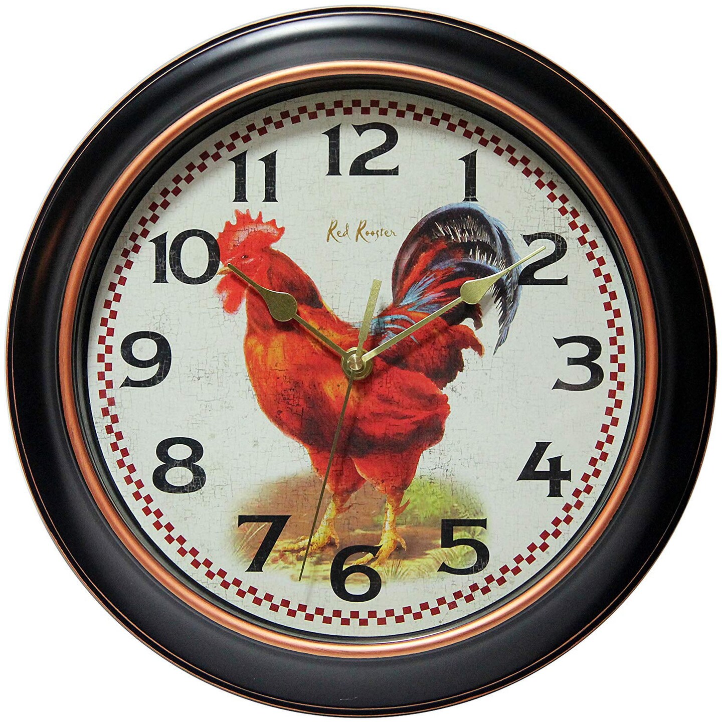 Infinity Instruments Rotterdam 12" Silent Rooster Wall Clock | Michaels
