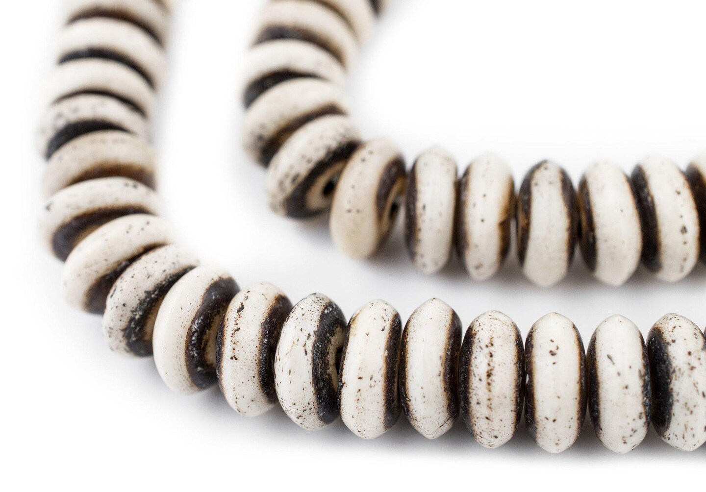 TheBeadChest Grey Bone Mala Disk Beads (12mm) | Michaels