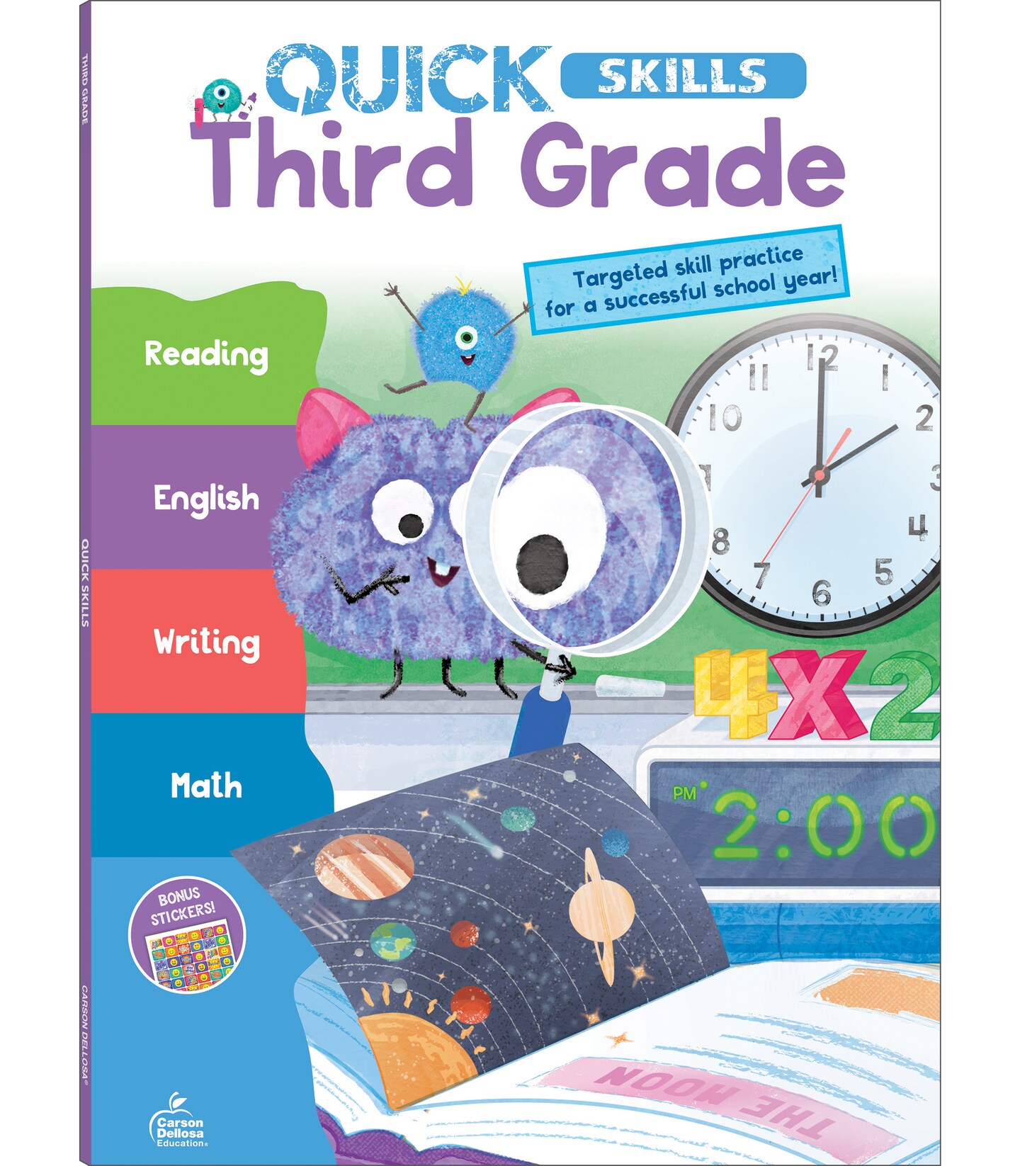 Carson Dellosa Quick Skills 3rd Grade Workbooks All Subjects, Reading ...