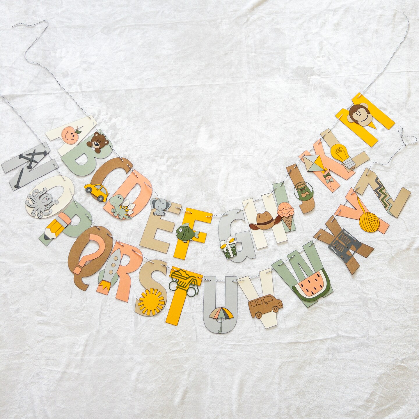 Alphabet Banner for classroom, playroom , preschool decor | MakerPlace ...