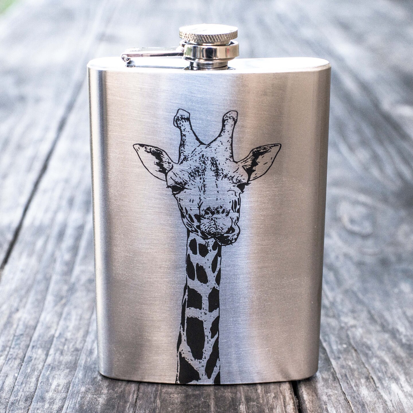 8oz Giraffe Stainless Steel Flask | Michaels