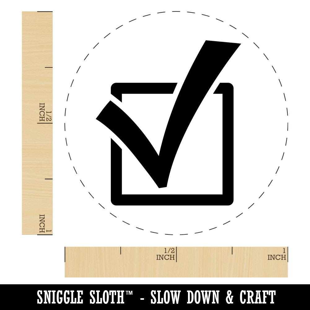 Check in Checkbox Self-Inking Rubber Stamp for Stamping Crafting ...