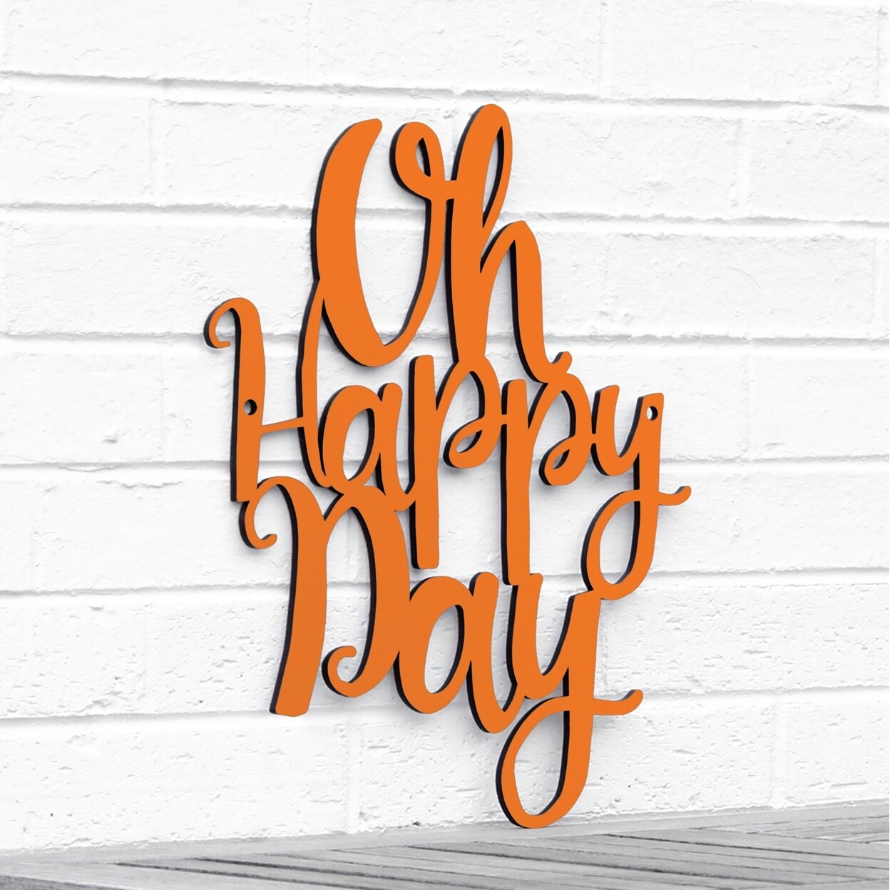 Spunky Fluff Oh Happy Day Cute Laser Cut Wood Sign | Michaels