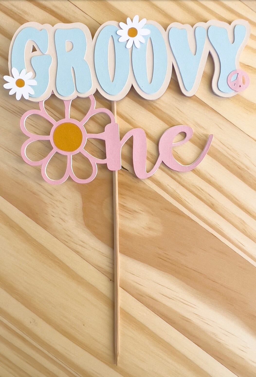 Groovy one cake topper, two groovy cake topper, groovy one cake topper ...
