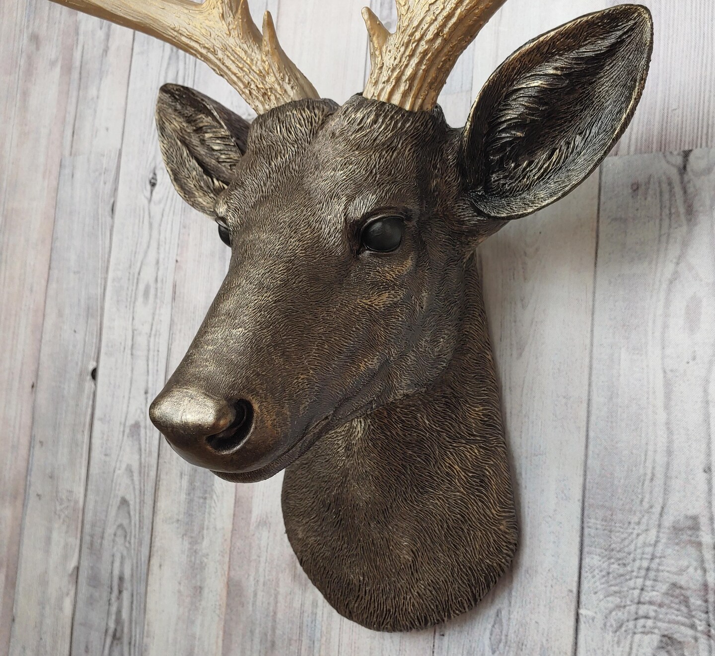 Faux Taxidermy Deer Head Wall Decor, Stag Head Wall Mount | MakerPlace ...