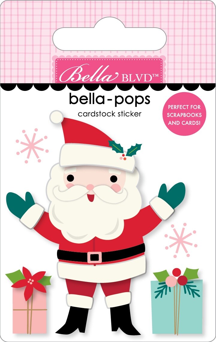Merry Little Christmas Bella-Pops 3D Stickers-Christmas Cheer, Count: 1 ...