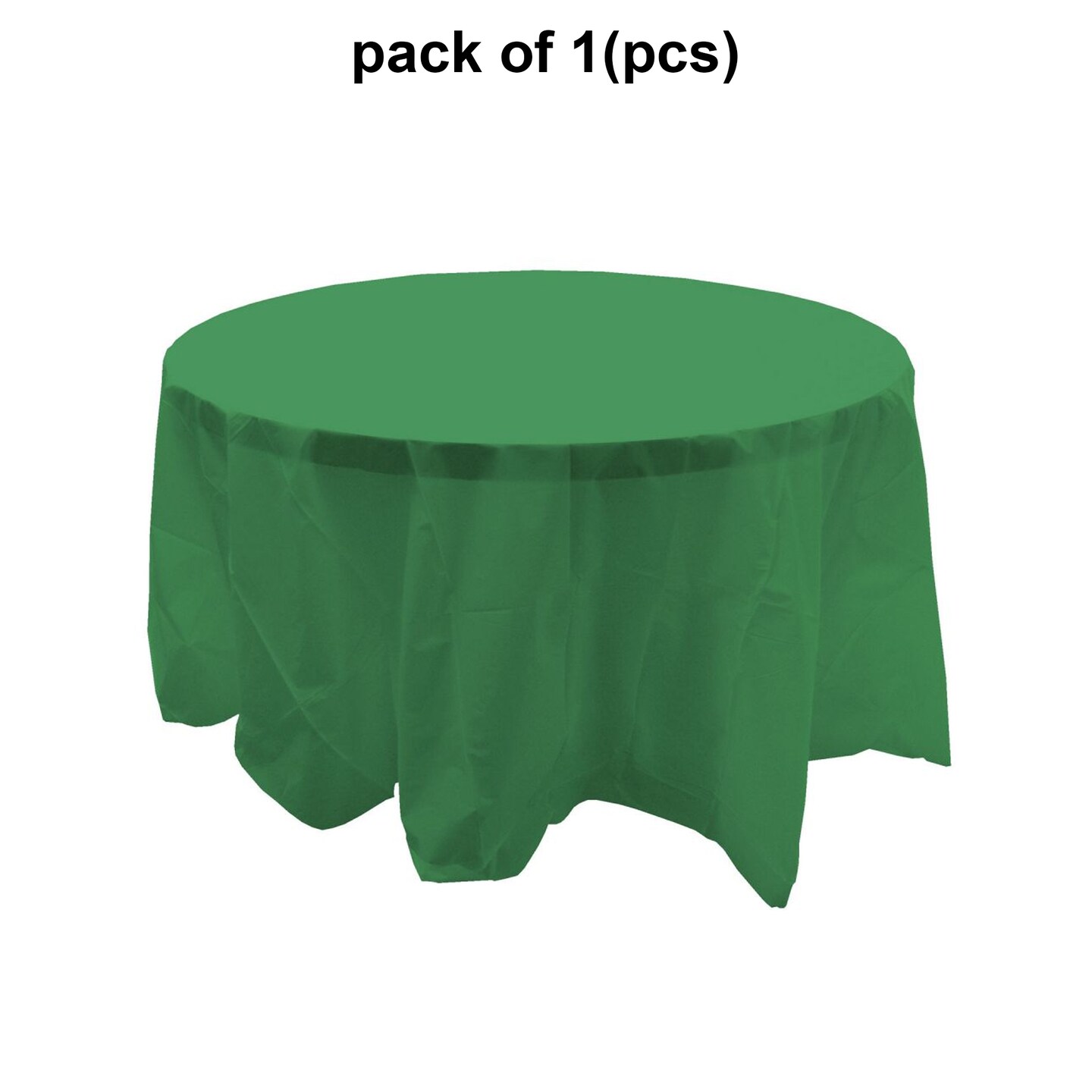Solid Color Round Table Cover - 84 Inch | 6 inch drape all around ...