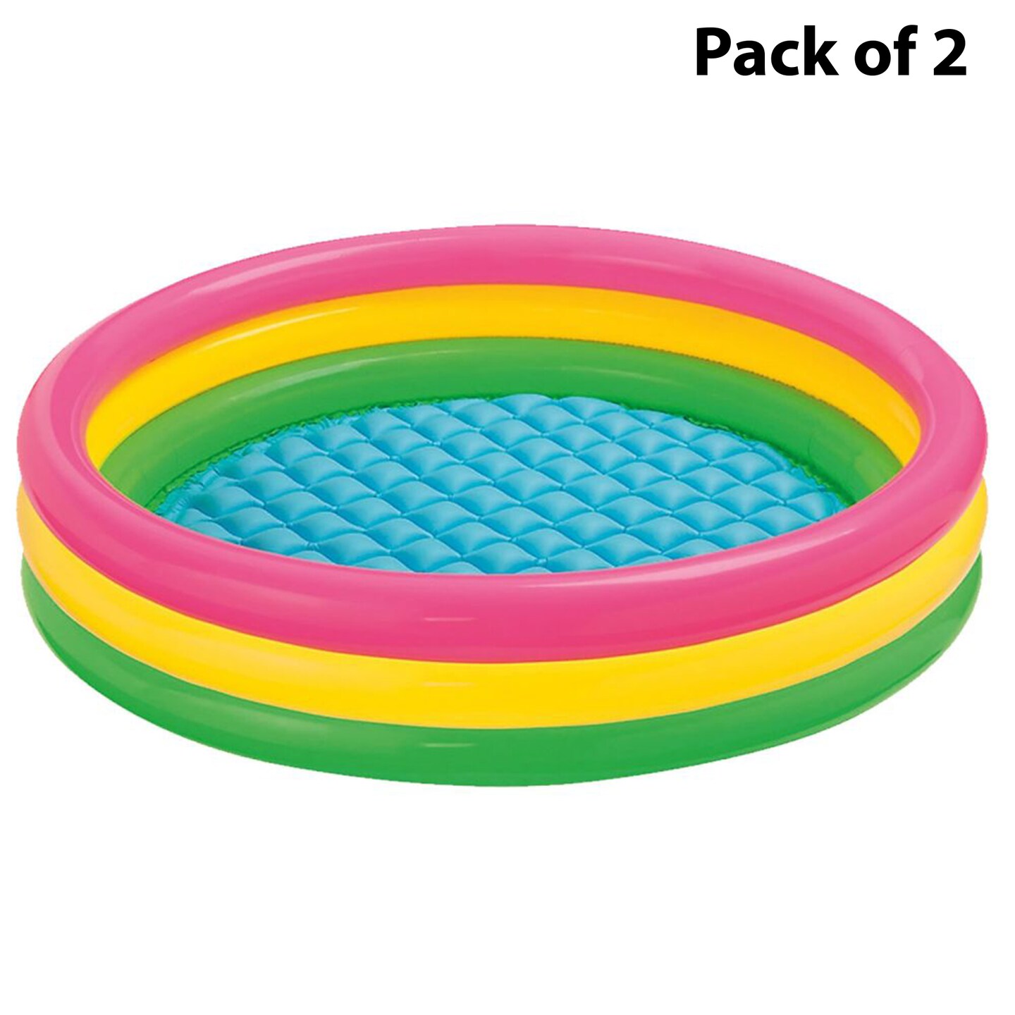 Inflatable Pool Rainbow | Holds up to 153 gallons, 58 in x 13 in | MINA ...