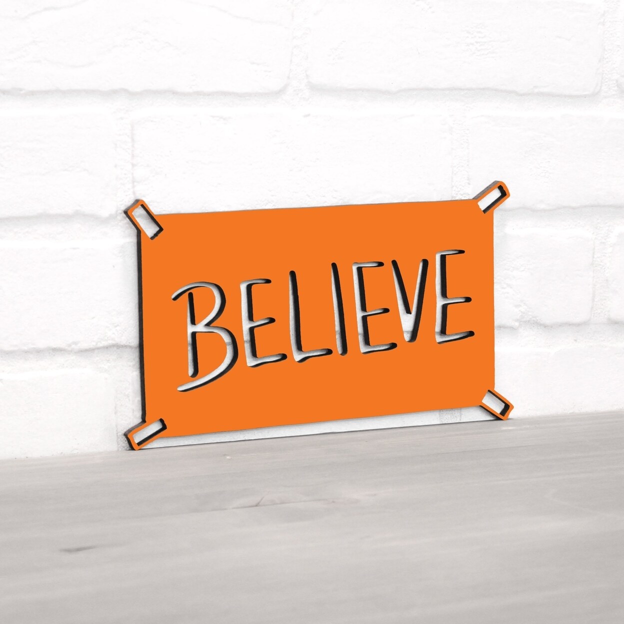 Spunky Fluff Believe Quote Locker Room Sign | Michaels