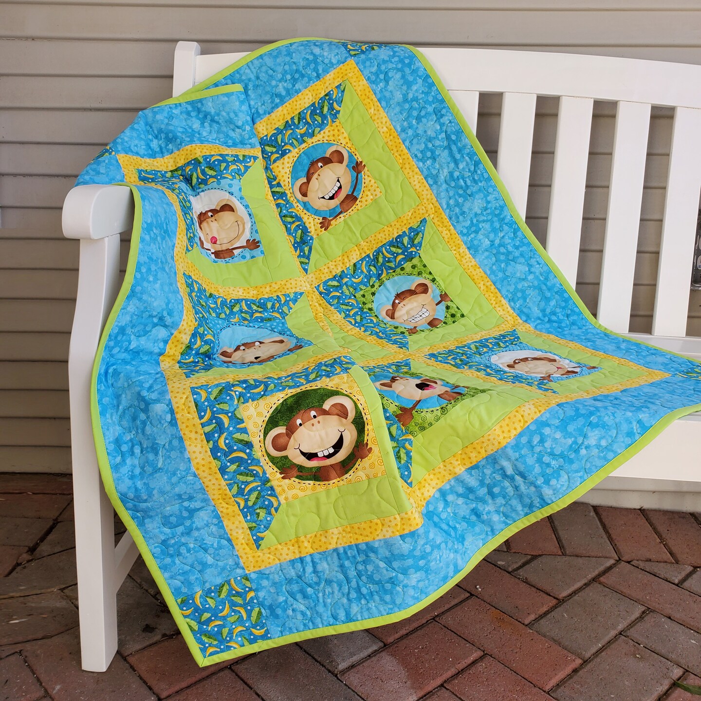 Handmade Monkey Patchwork Quilt | MakerPlace by Michaels