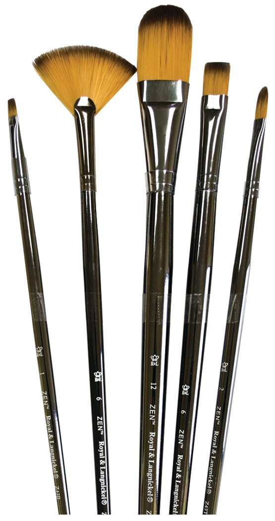 Royal Brush Zen Brush Set, 43 All Media Long Handle Brushes | Michaels