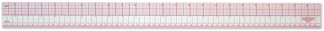 C-Thru Zero-Centering English/Metric Ruler, 2in x 24in | Michaels