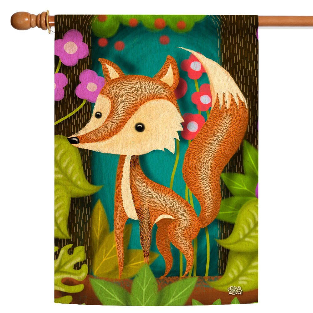 Fox in the Forest Decorative Fox Flag | Michaels