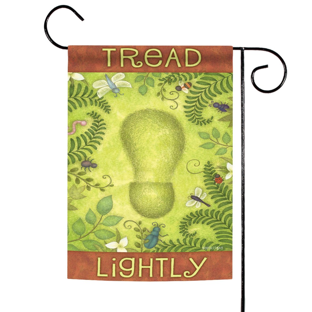 Tread Lightly Decorative Footprint Flag | Michaels
