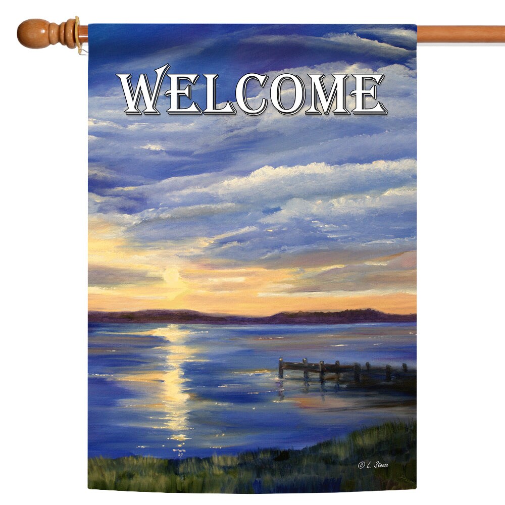 Sunset Lake Decorative Welcome Flag | Michaels