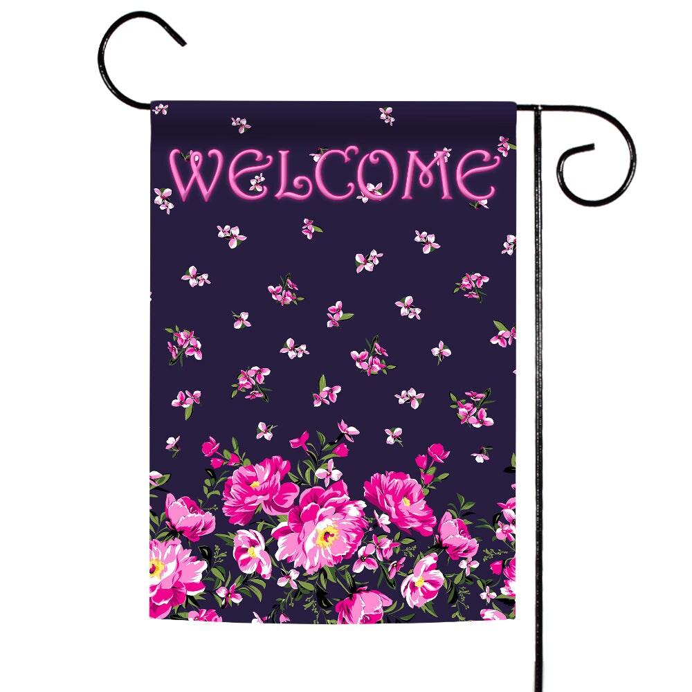 Welcome Rose Decorative Welcome Flag | Michaels