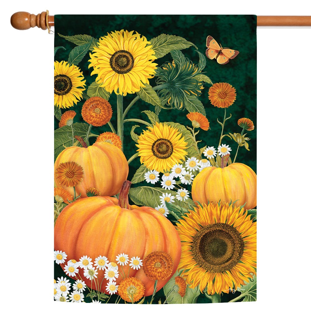 Sunny Pumpkins Decorative Fall Flag | Michaels