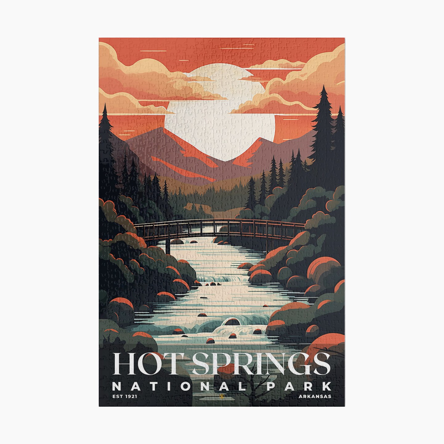 Hot Springs National Park Jigsaw Puzzle, Family Game, Holiday Gift | S5 ...