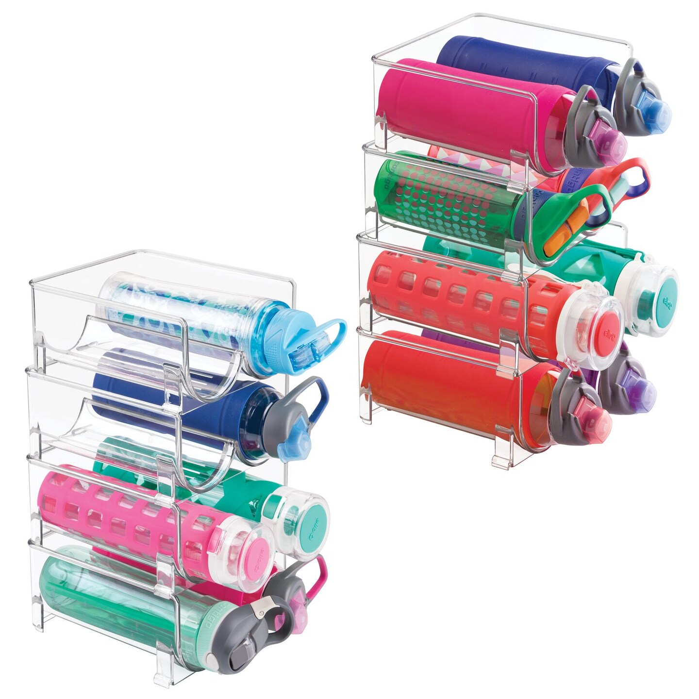 mDesign Plastic Free-Standing Stackable Bottle Storage Rack | Michaels