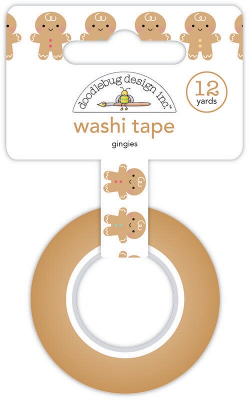 Gingies Washi Tape - Gingerbread Kisses - Doodlebug | Michaels