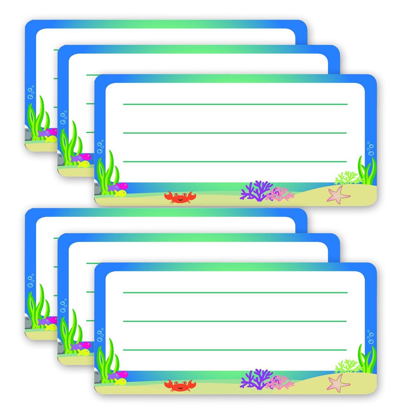 (6 Pk) Under The Sea Nametags | Michaels