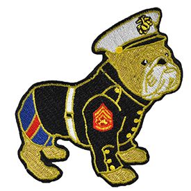 U.S.M.C. Bulldog Patch Black 3" | Michaels