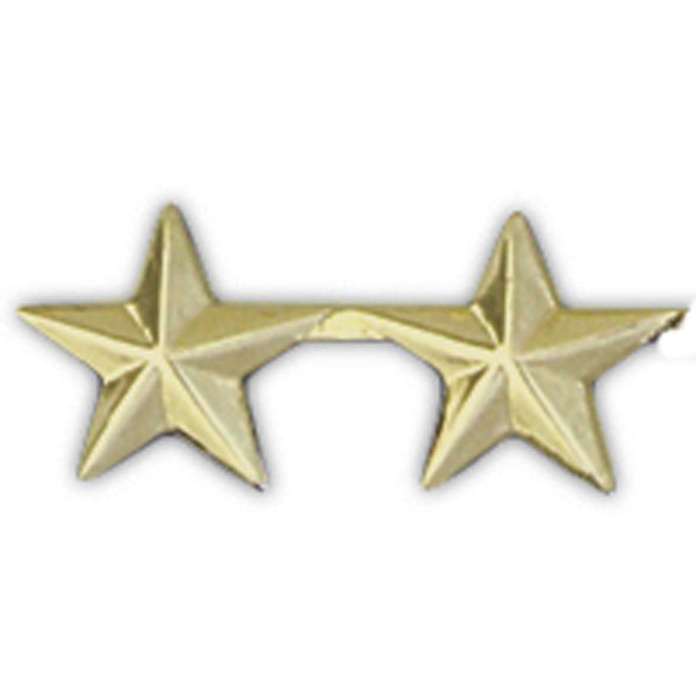 U.S. Army General Two Stars Pin Gold Plated 1 1/4" | Michaels