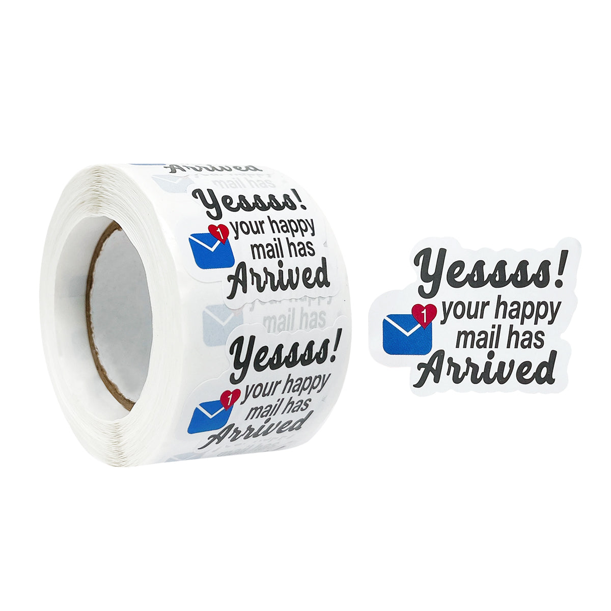 Wrapables Yessss! Arrived Small Business Thank You Stickers Roll ...