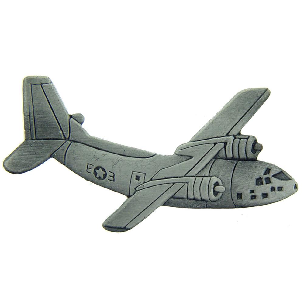 C-123 Provider Airplane Pin Pewter 2 1/8" | Michaels