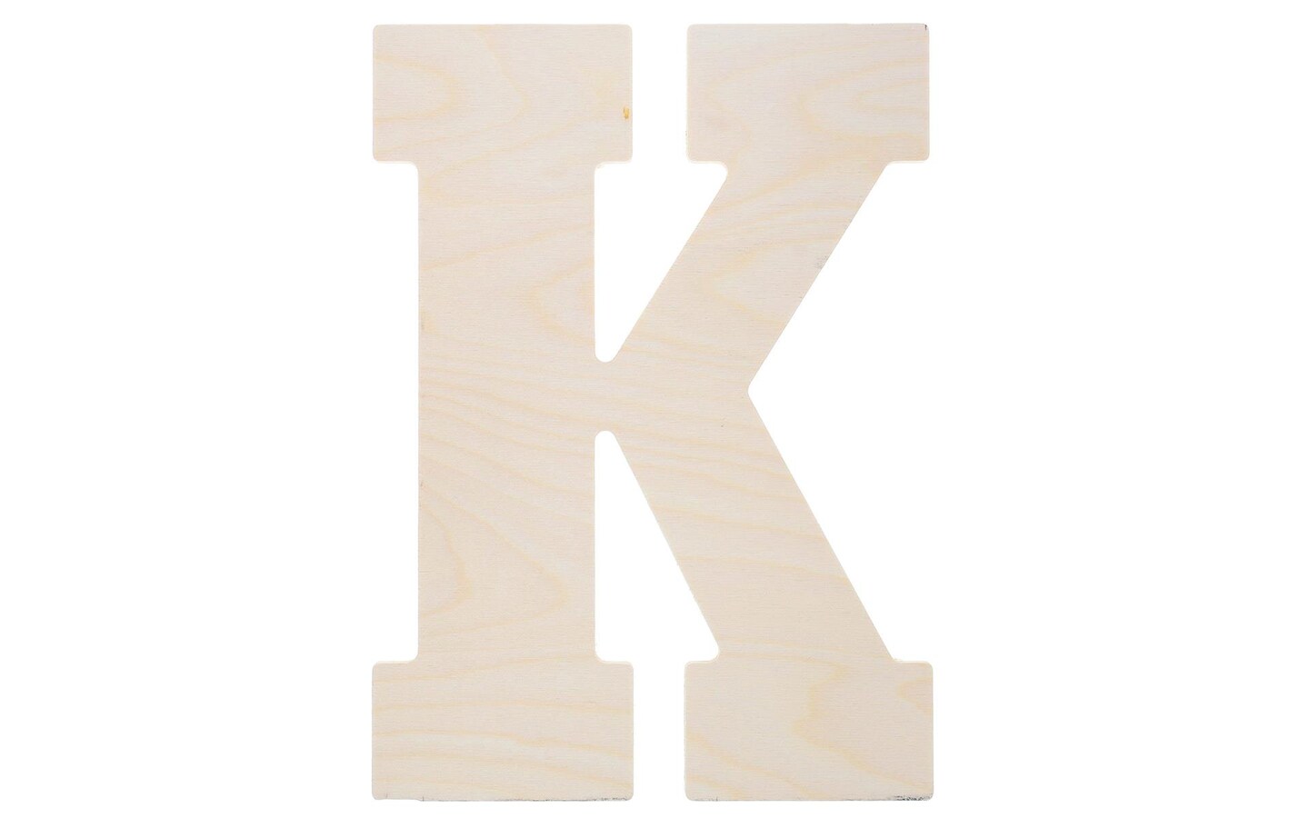 Good Wood by Leisure Arts Letter 13" K, Wooden Letters, Wood Letters ...
