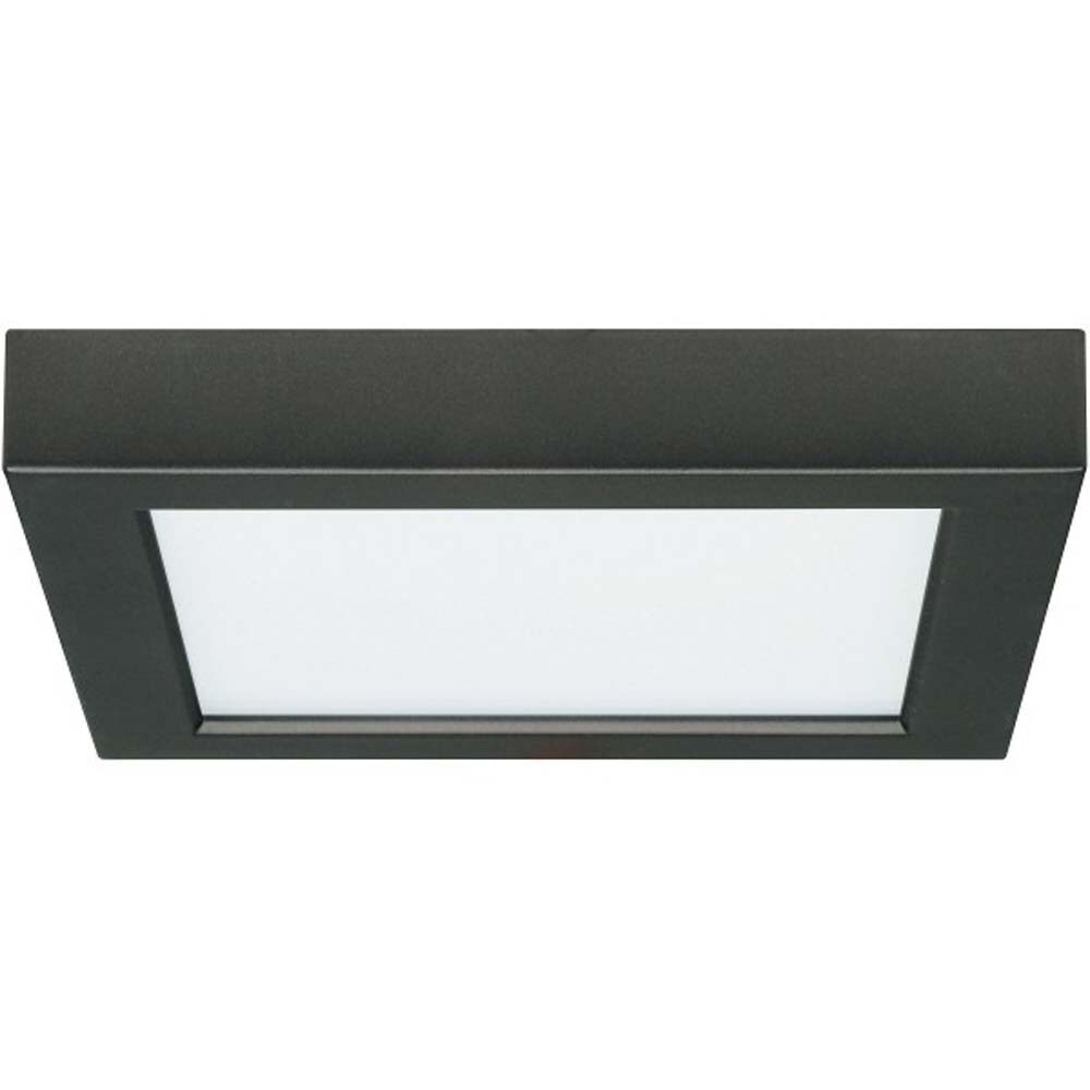 13.5W 7 in. Flush Mount LED Fixture 3000K Square Shape Black Finish 120V | Michaels