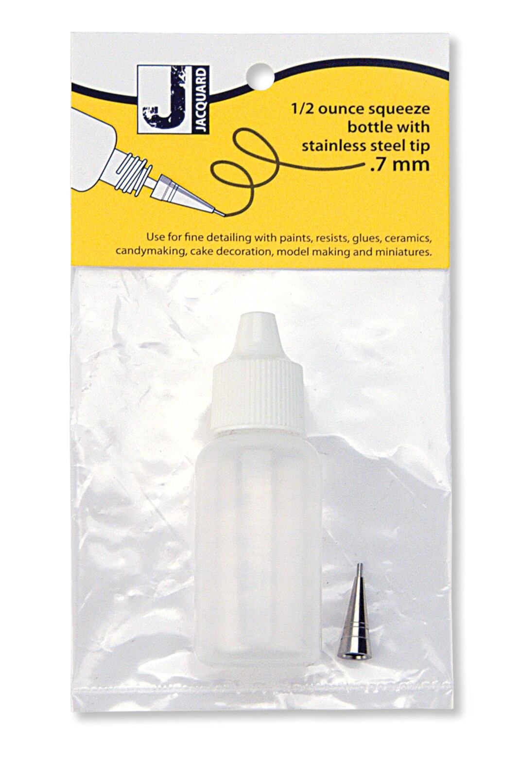 Jacquard Small Applicator Bottle, 1/2 fl. oz., Metal Tip, .7mm | Michaels